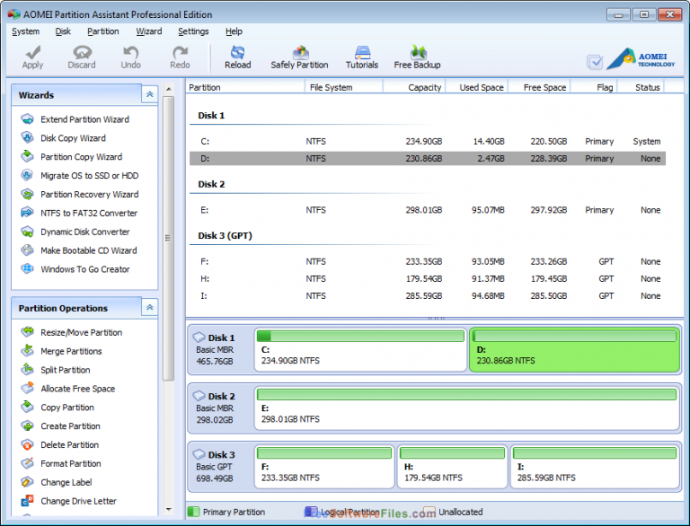 AOMEI Partition Assistant Standard 6.5 Free Download