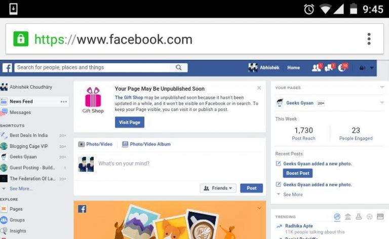 Facebook Desktop Version Free Download