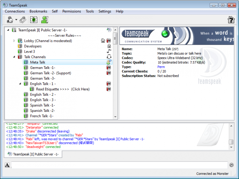 TeamSpeak Client 3.1.7 Free Download