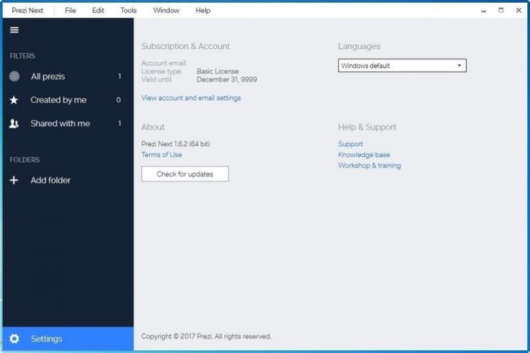 Prezi Next 1.6 Free Download